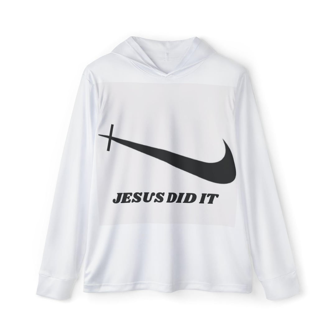 Lightweight UPF+50 Athletic Jesus Hoodie | Men's Sports Warmup Faith ...