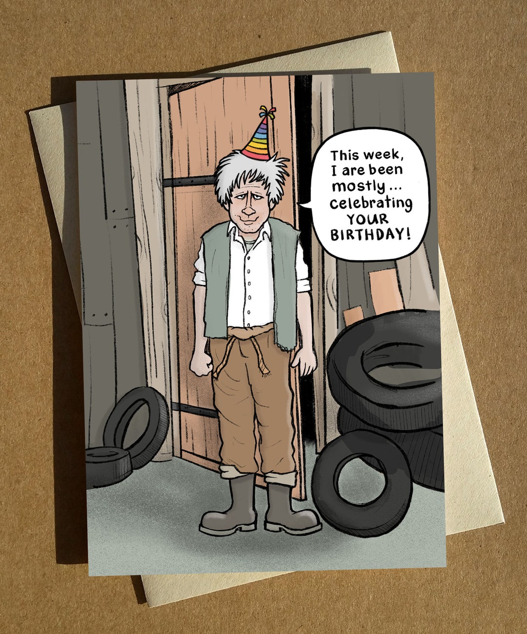 Jesse, Fast Show Inspired Illustrated Birthday Greeting Card A6 - Etsy