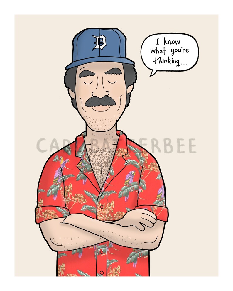 Magnum PI Illustration Art Print - Etsy UK
