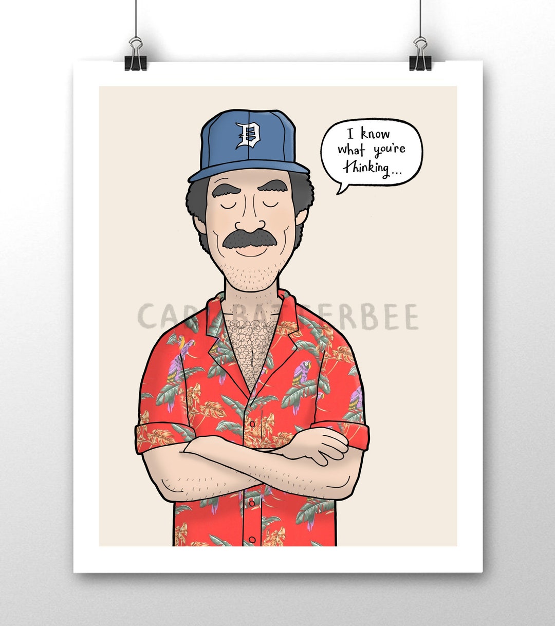 Magnum PI Illustration Art Print - Etsy UK