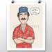 Magnum PI Illustration Art Print | Etsy UK