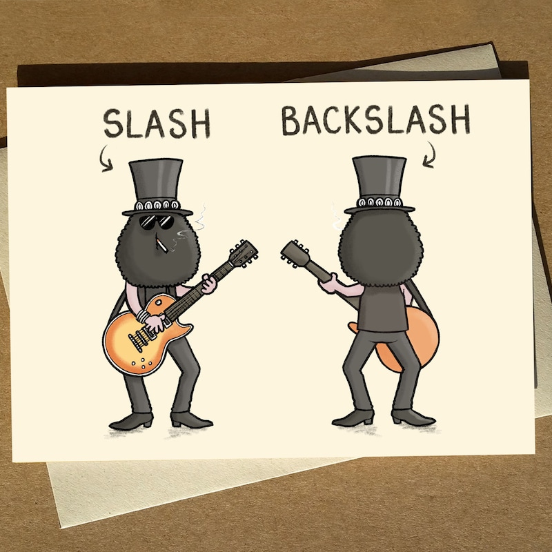Slash Birthday Card - Etsy UK
