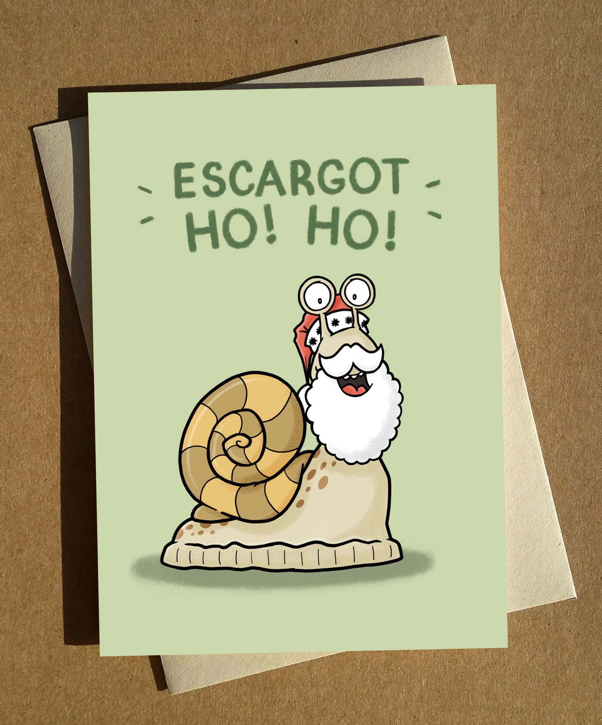 Christmas Cartoon Snail