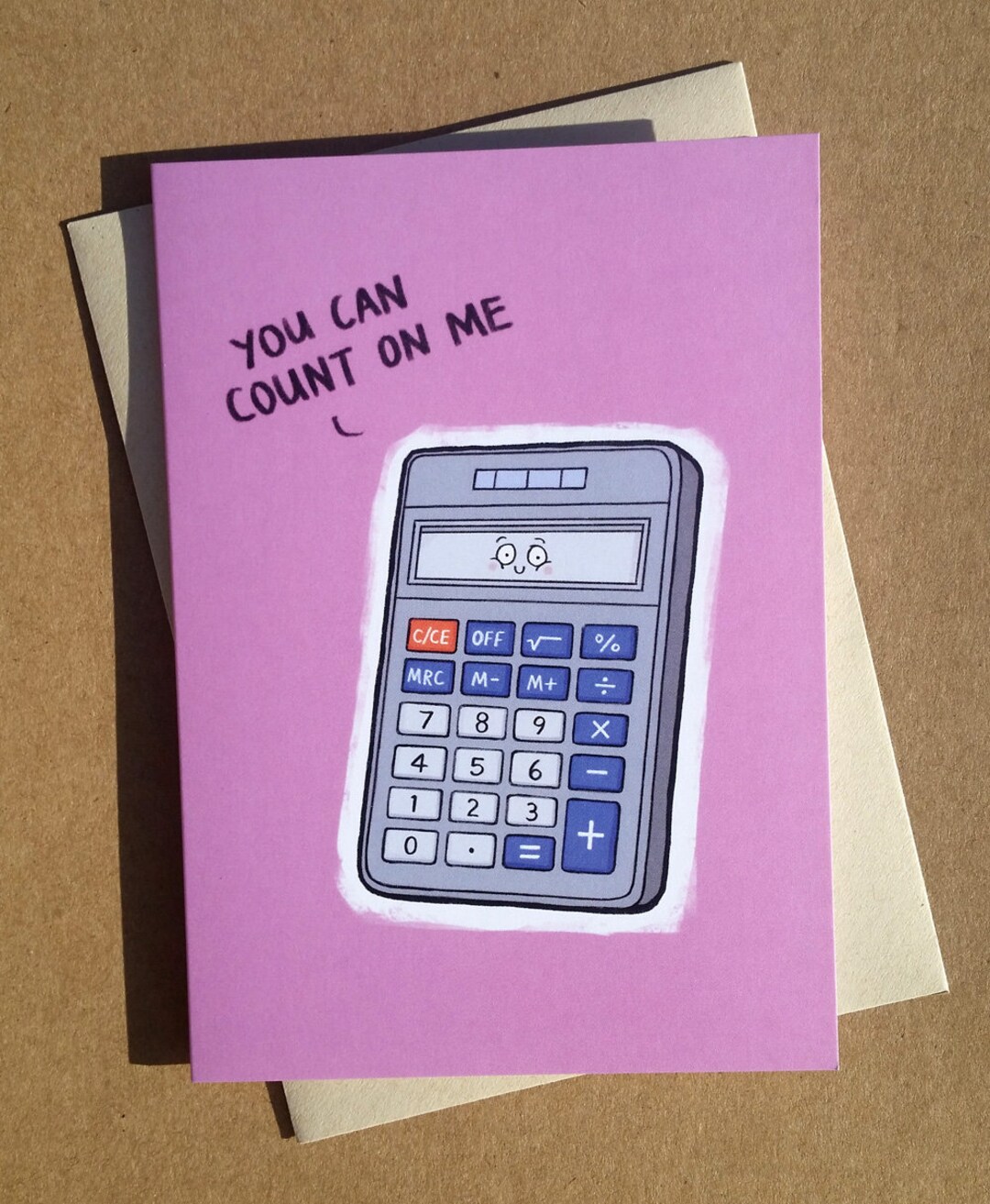 You Can Count on Me Card - Etsy