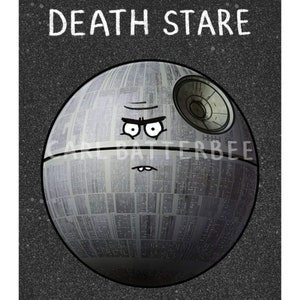 Death Stare Illustration Art Print - Etsy