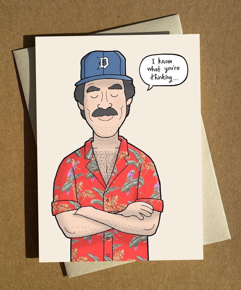 Magnum PI Birthday Greetings Card A6 - Etsy UK