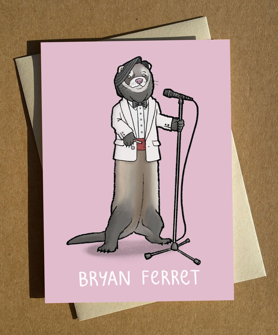 Bryan Ferret Birthday Card: Funny Roxy Music Pun Greetings Card - Etsy