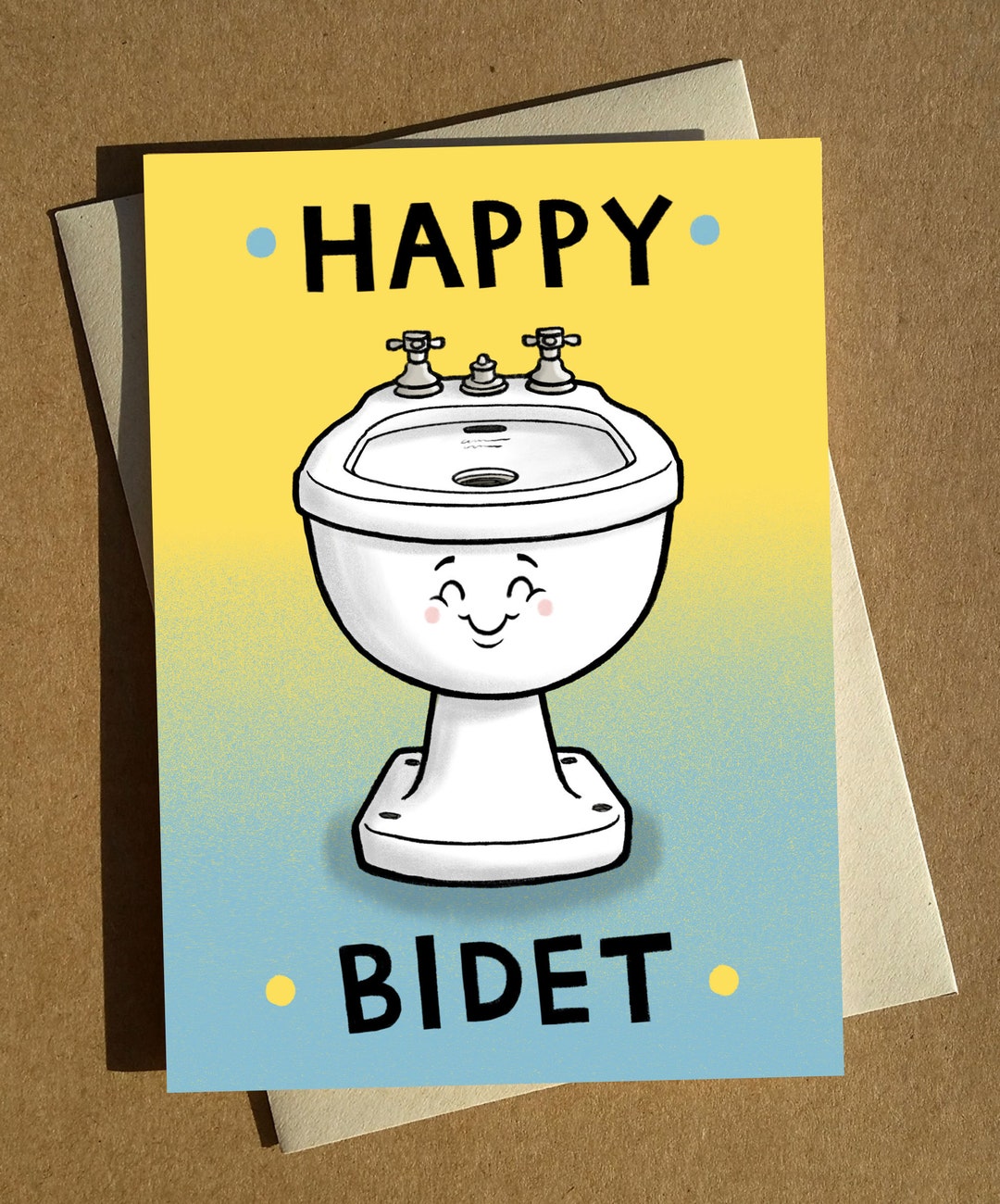 Happy Bidet Birthday Greeting Card A6 - Etsy