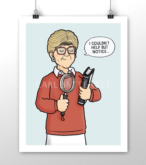 Jessica Fletcher Murder She Wrote Illustration Art Print - Etsy UK