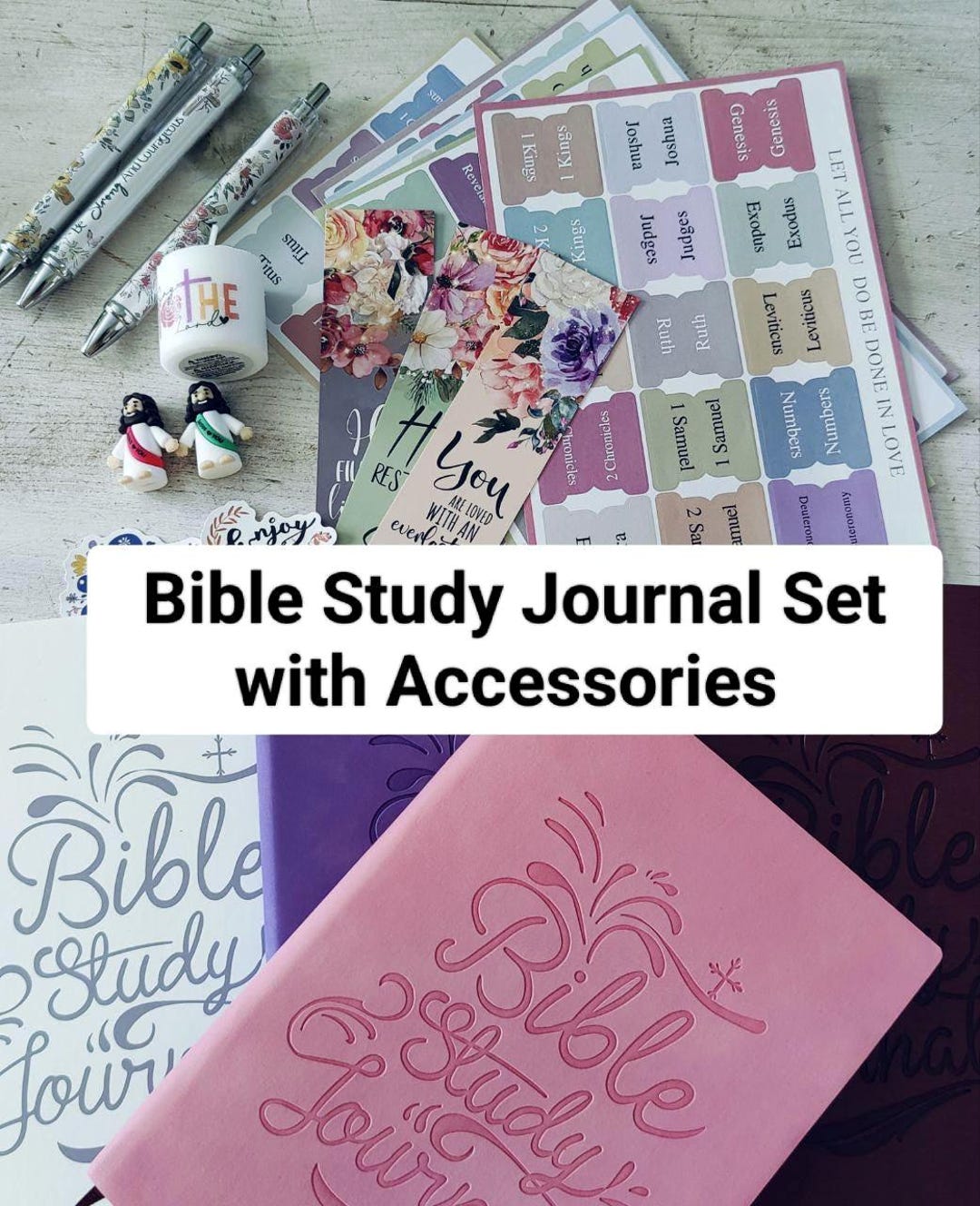 Bible Study Journal Gift Set/ Bible Study Gift Box/ Faith Devotional ...