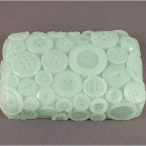 Button Soap: Decorative Button Bar Soap Looks Like Buttons on a Bar of ...