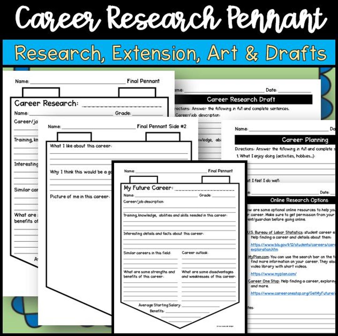 College and Career Readiness Project Pennant Flag University Research ...