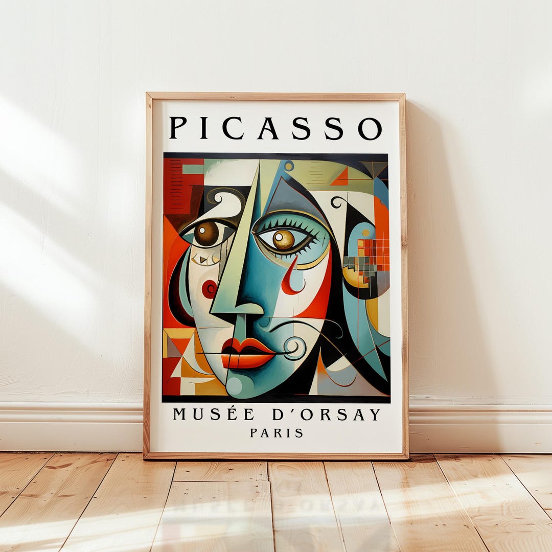 Picasso Cubism Print - Abstract Gallery Wall Art- Physical Art Poster ...