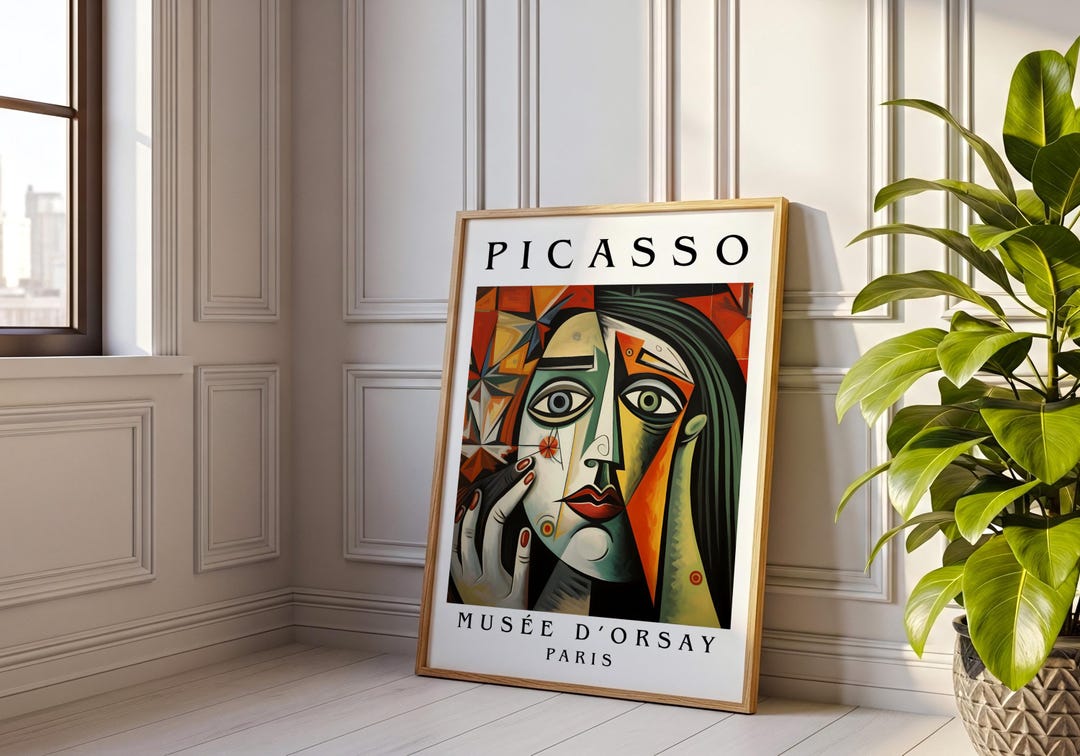 Picasso Poster - Abstract Wall Art - Mid-century Modern Home Decor ...