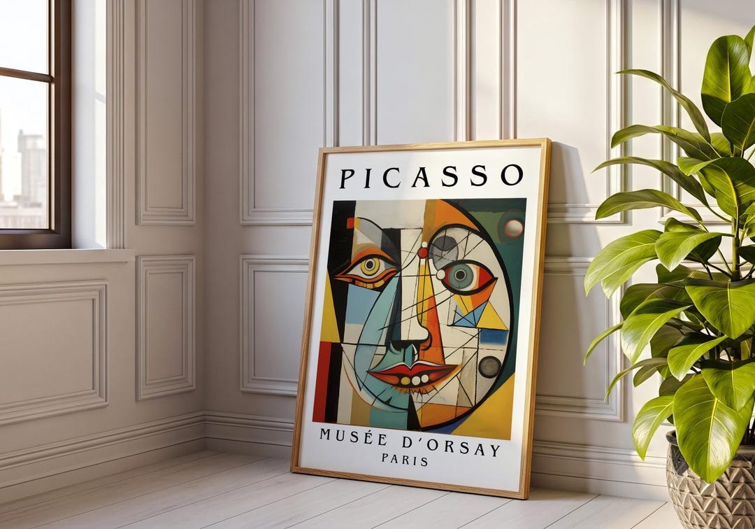 Pablo Picasso Art ,exhibition Poster Print, Gallery Wall Art, Line Art ...