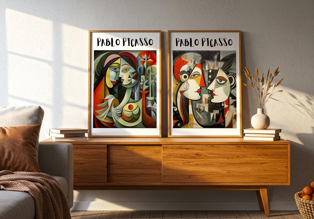 Pablo Picasso Art ,exhibition Poster Print Set of 2, Gallery Wall Art ...