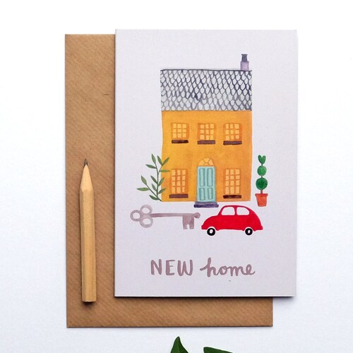 Front Door New Home Card - Etsy