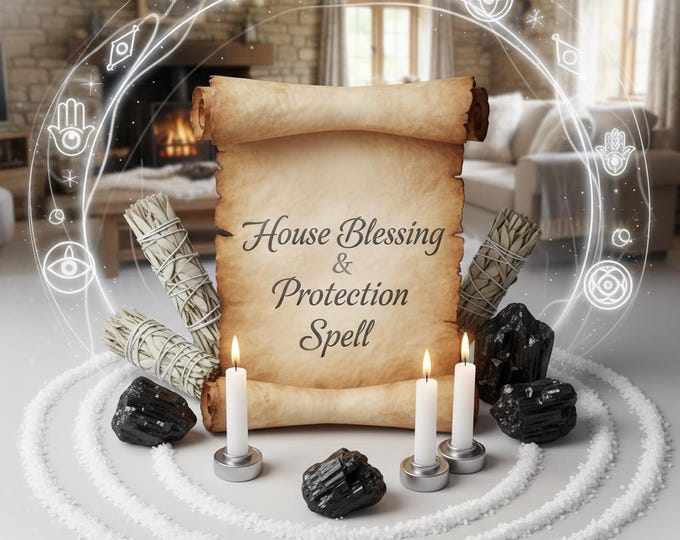 Home Blessing - Witch Bottle - Herbal Blessing - Yule Decor - House ...