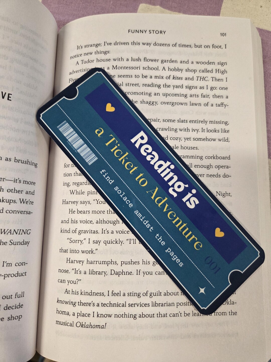 Reading is a Ticket to Adventure Bookmark - Etsy