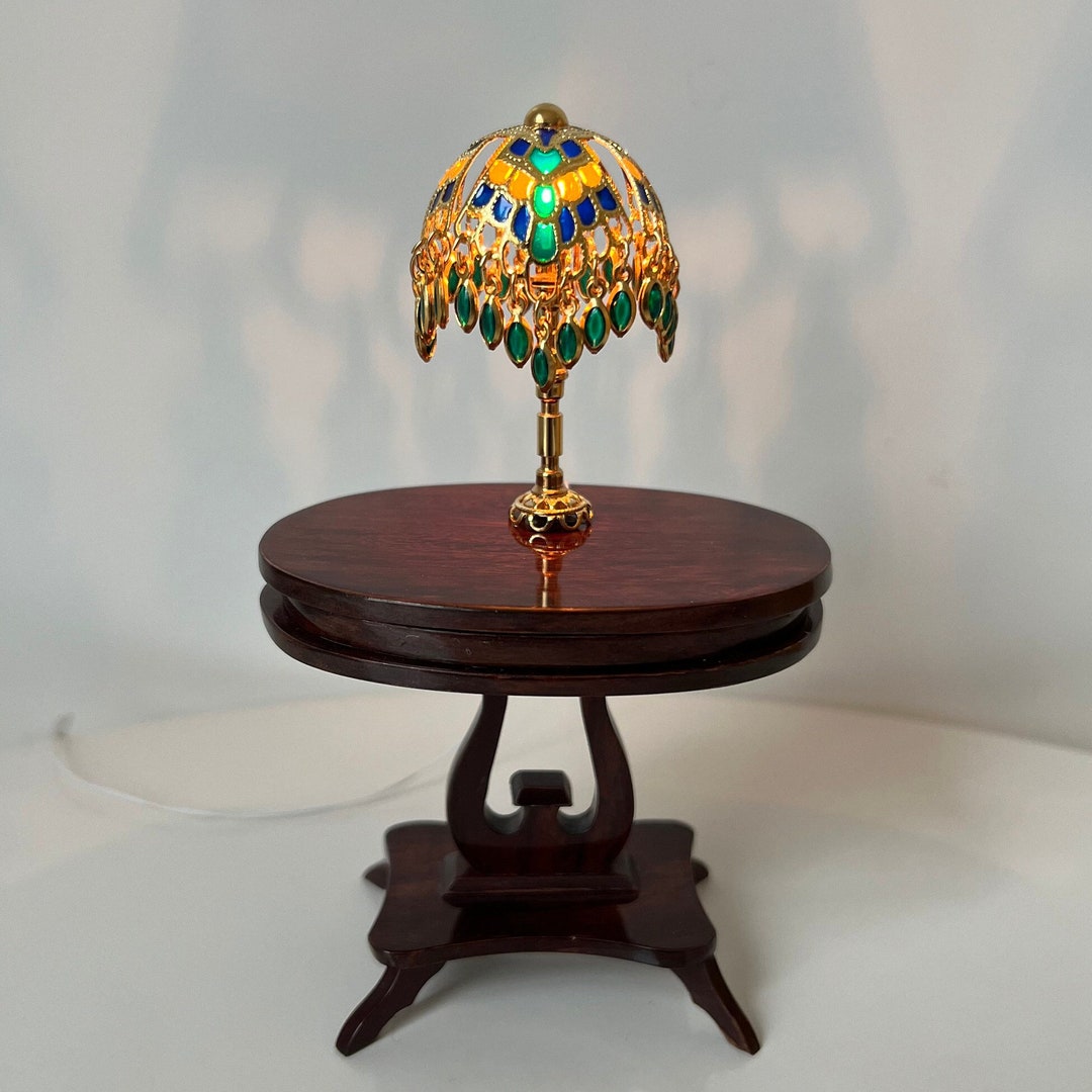 Miniature Table Lamp, Scale 1 to 12 - Etsy