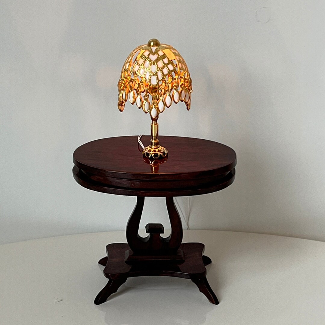 Dollhouse Miniature Table Lamp, Scale 1 to 12 - Etsy