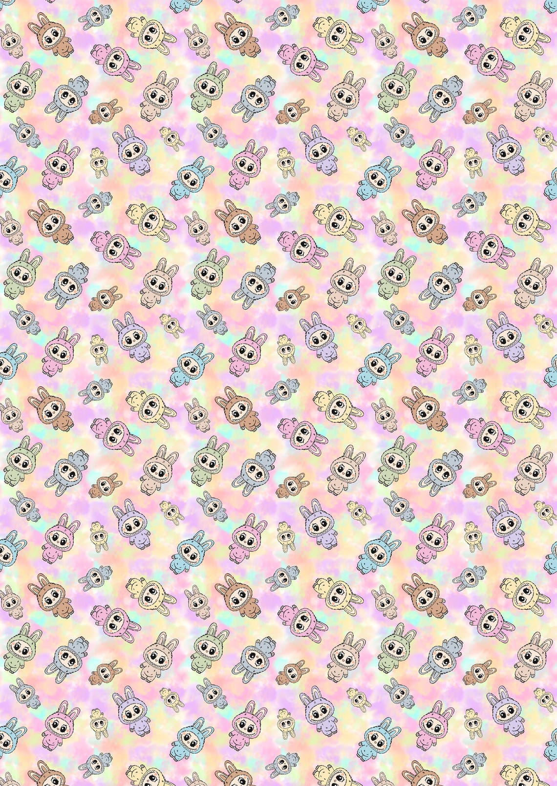 LABUBU Birthday Wrapping Paper - Labubu Birthday Gift Wrap - Labubu ...