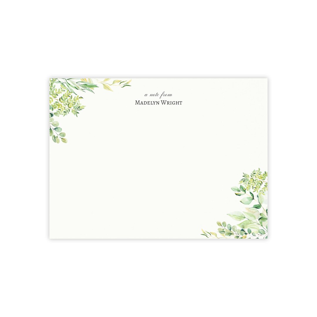 Custom Botanical Floral Sticky Notes, Personalize Elegant Post-it Note ...