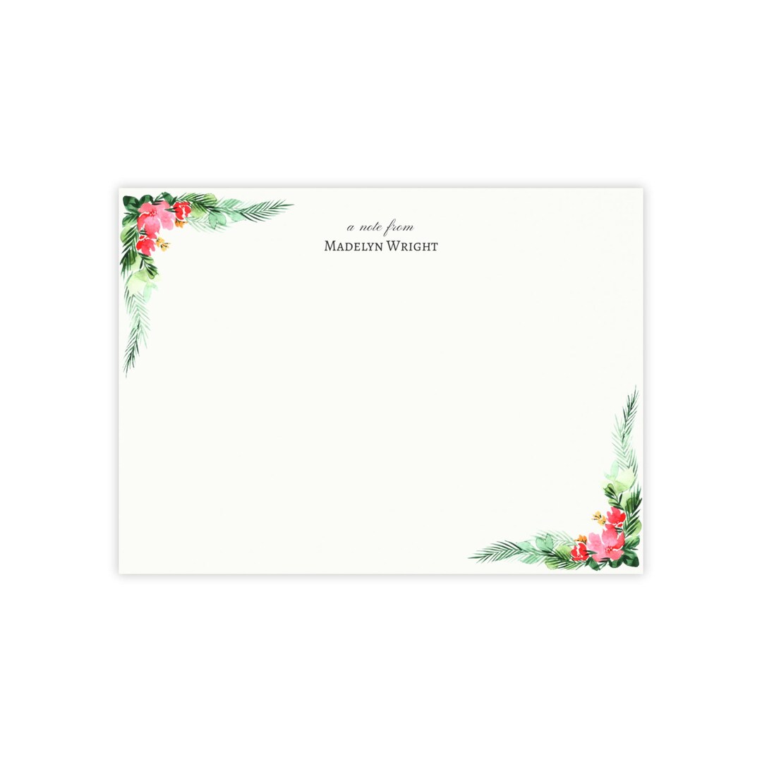 Personalized Stationary, Post-it® Note Pads, Floral Sticky Notes ...