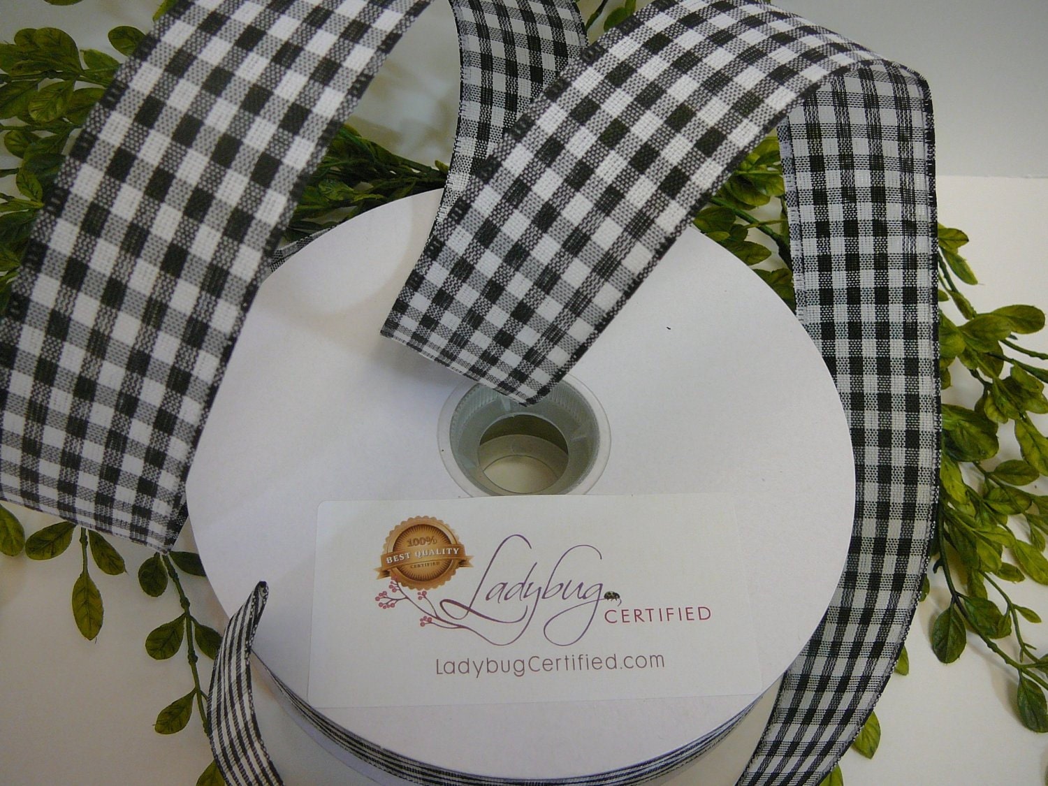 Gingham Ribbon Checkered Ribbon Wired Ribbon 1.5 Inch | Etsy