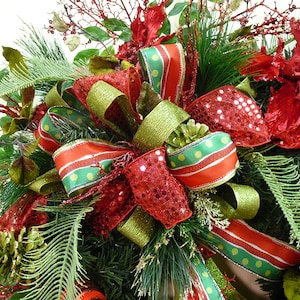 Make a Christmas Wreath DVD Step-by-step, DIY, Ribbon Christmas Wreath ...