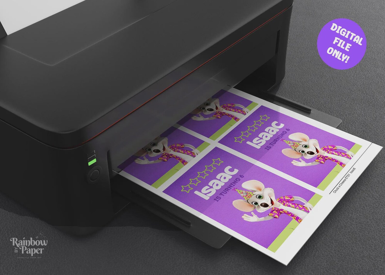 Chuck E Cheese Juice Pouch Labels: Printable Birthday Party Decoration ...