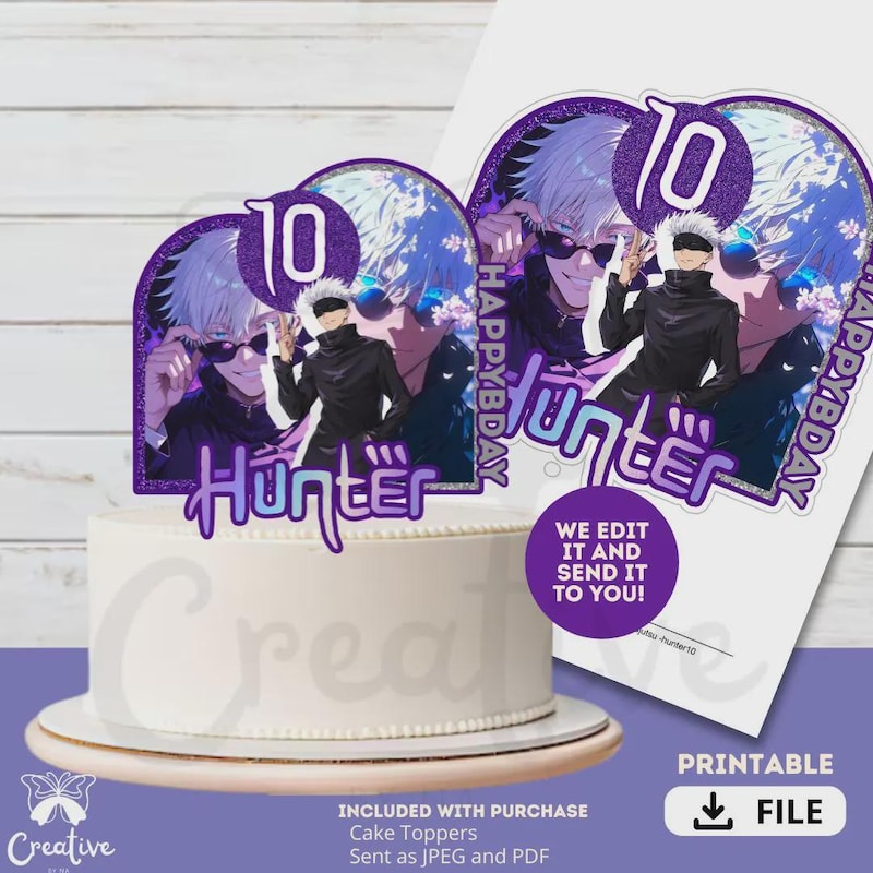 Jujutsu Kaisen Birthday Cake - Etsy