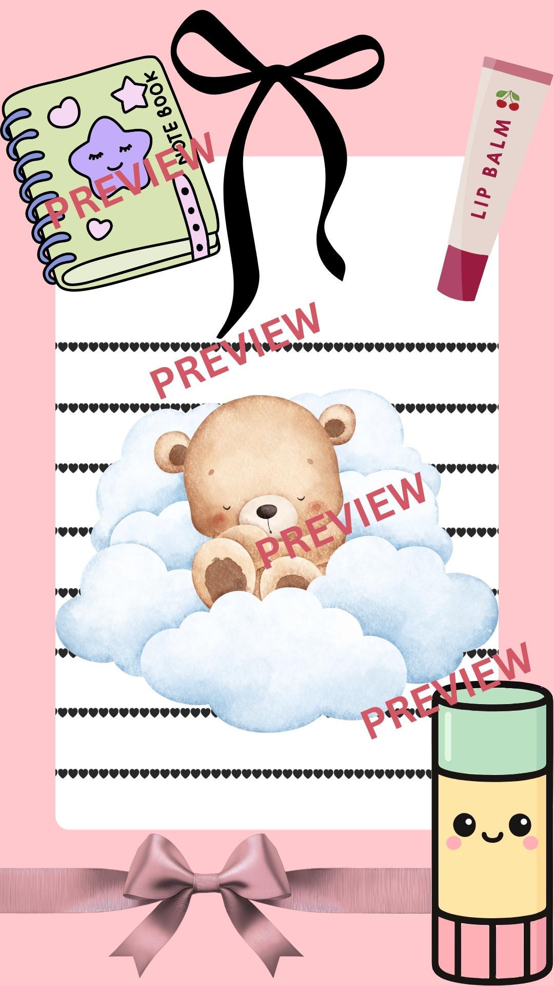 Still Notebook Design Screensaver With Decorations - Etsy