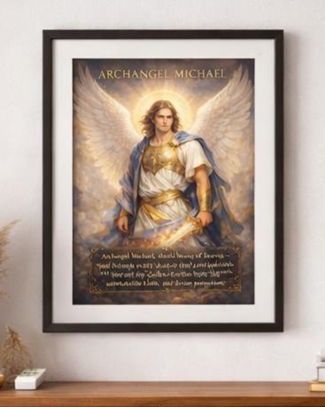 Archangel Michael Prayer Printable | Christian Wall Art | Angel ...