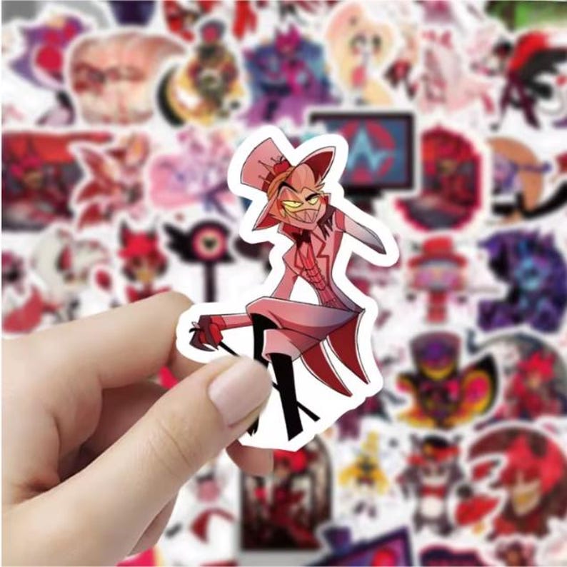 Hazbin Hotel Stickers Pack (50pcs) | Alastor, Angel Dust, Charlie ...