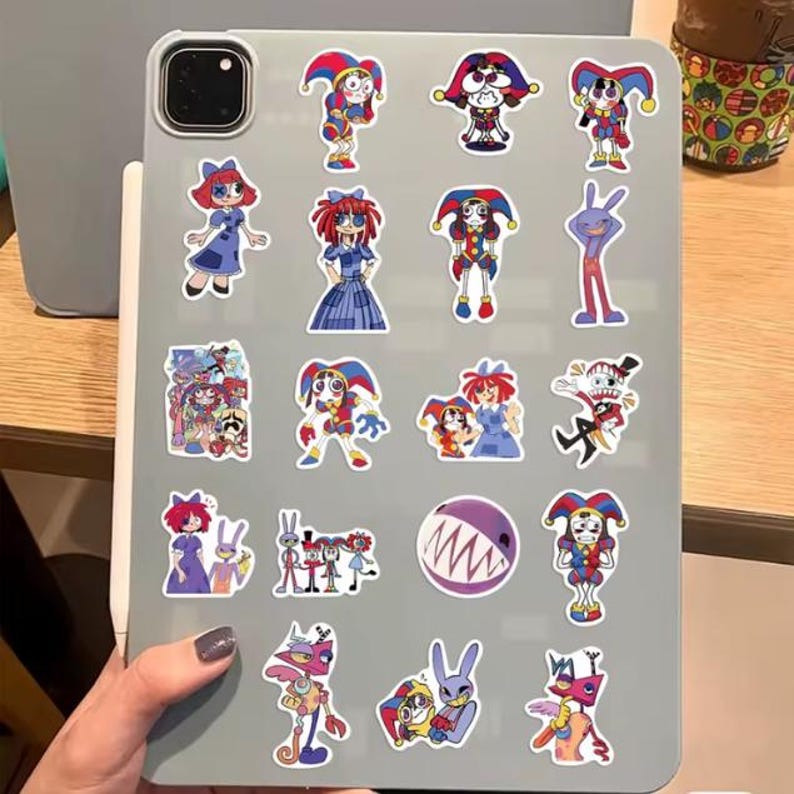 Impresionantes pegatinas digitales de circo, Pomni Caine Gangle Zooble ...