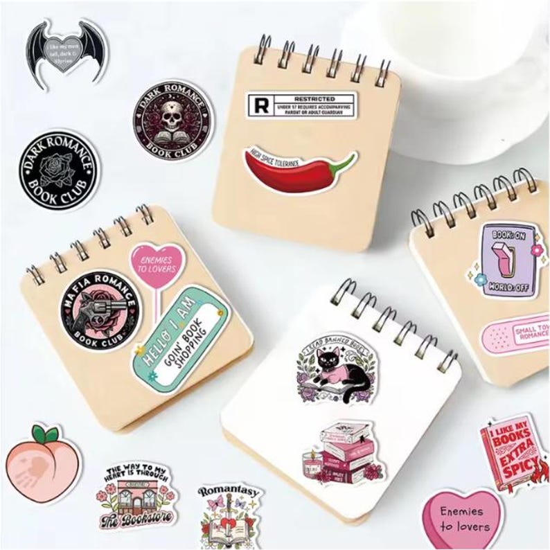 Book Lover Sticker Pack | Dark Romance, Smut, Booktok, Kindle Stickers ...