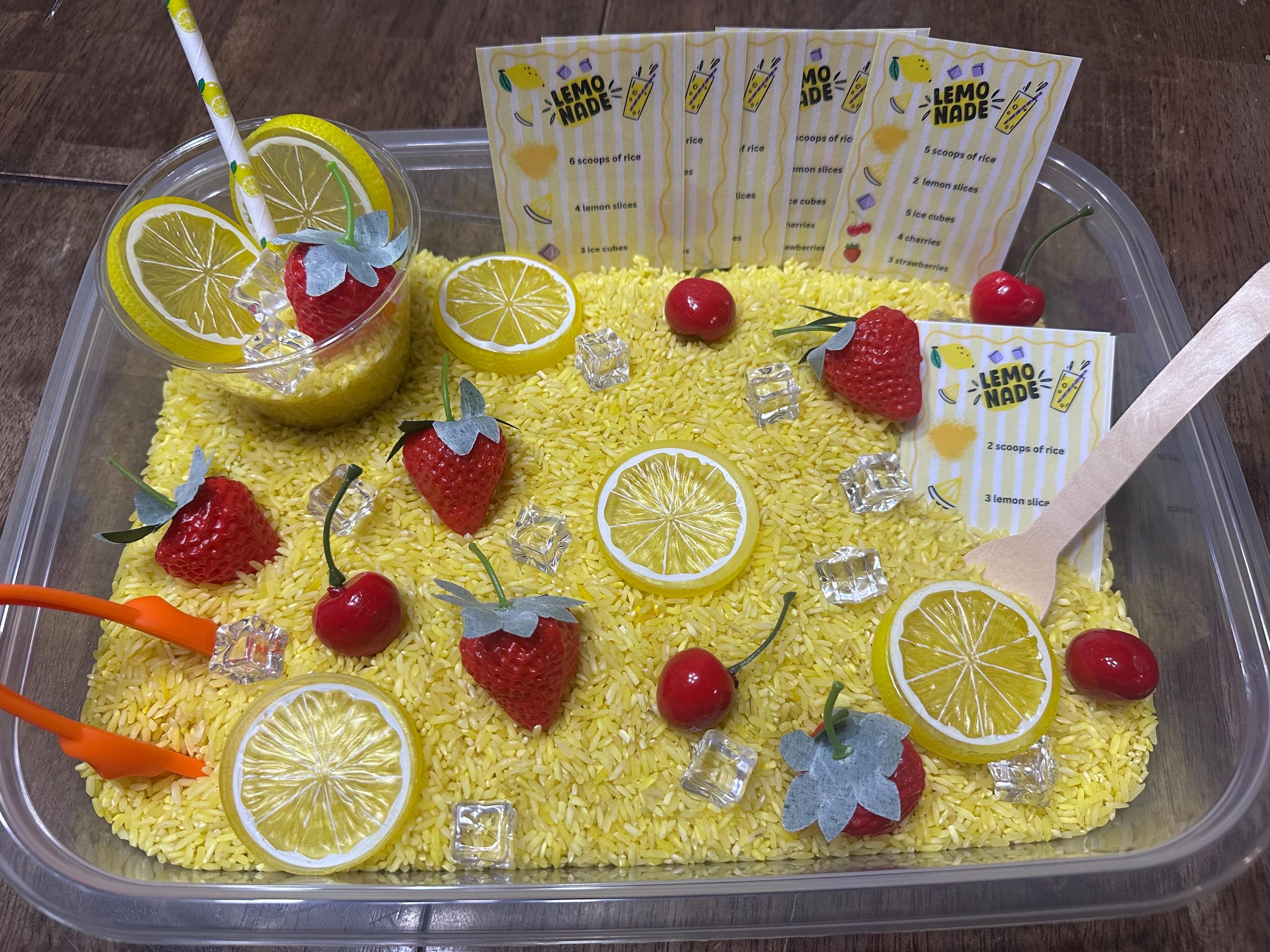 Lemonade Sensory Bin - Etsy
