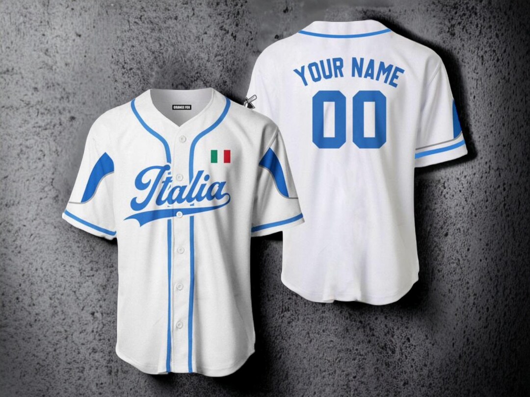 Custom Italia Baseball Jersey Italia Shirt Italia Costumes - Etsy