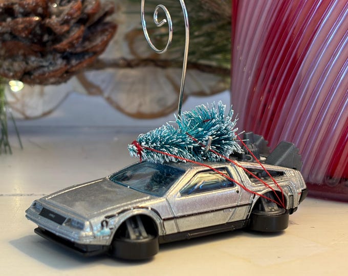 Back to the Future Delorean Time Machine Holiday Christmas Tree ...