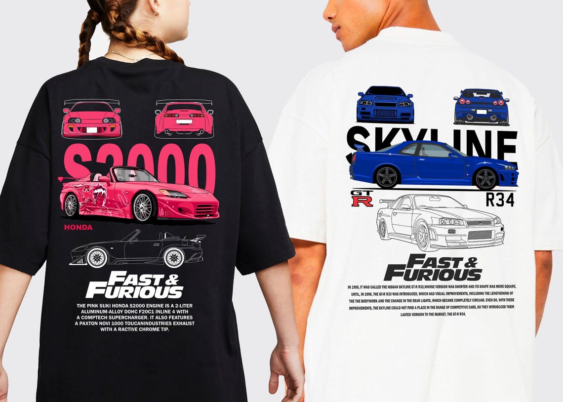 DISEÑO Skyline gtr r34 y Honda s2000 Rapidos y Furiosos - Etsy México