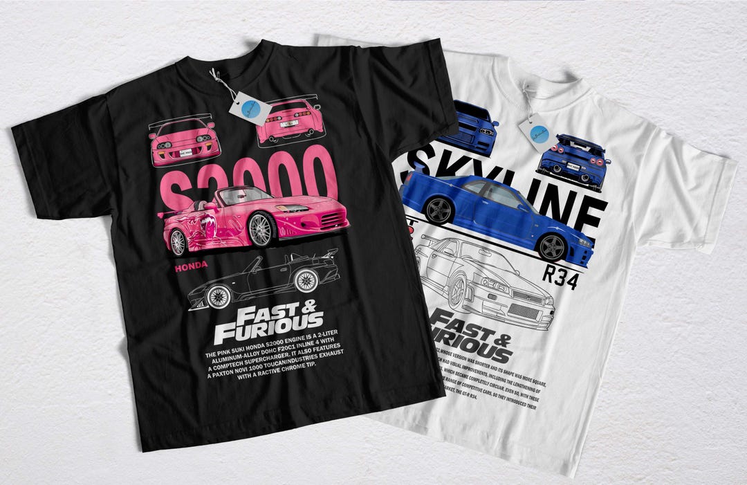 Skyline GTR R34 and Honda S2000 Fast and Furious - Etsy