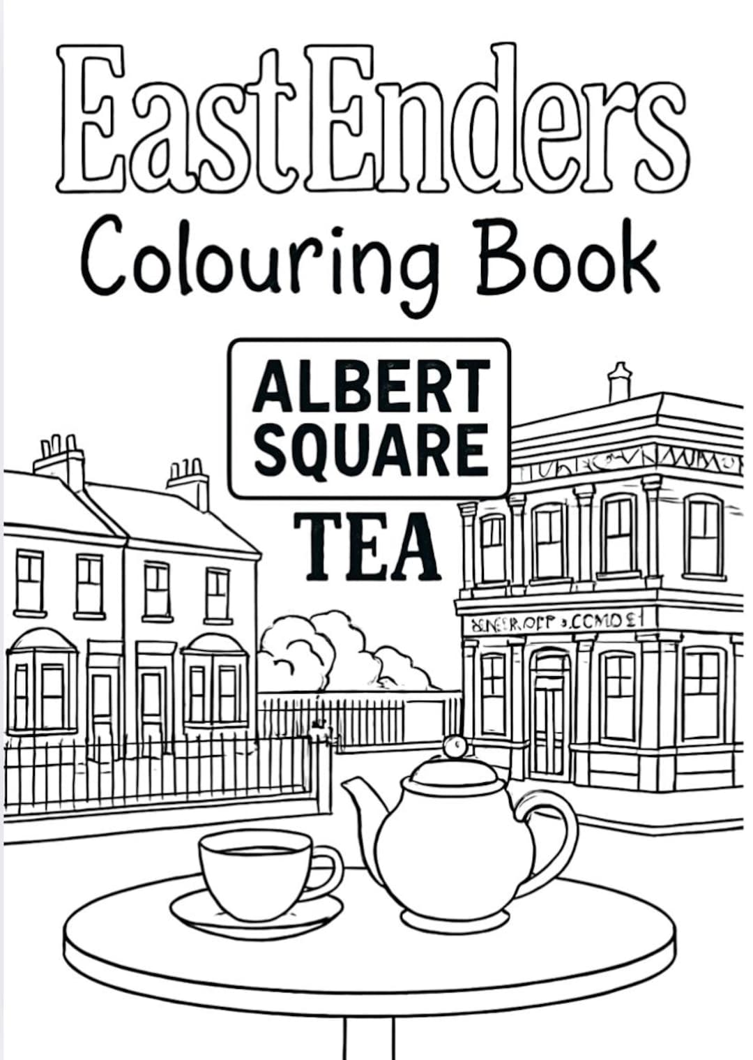 Eastenders Colouring Book: Albert Square Tea Brand (instant Download ...