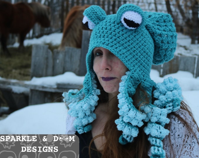Octopus Hat MADE TO ORDER Crochet Tentacles Handmade Custom - Etsy Canada