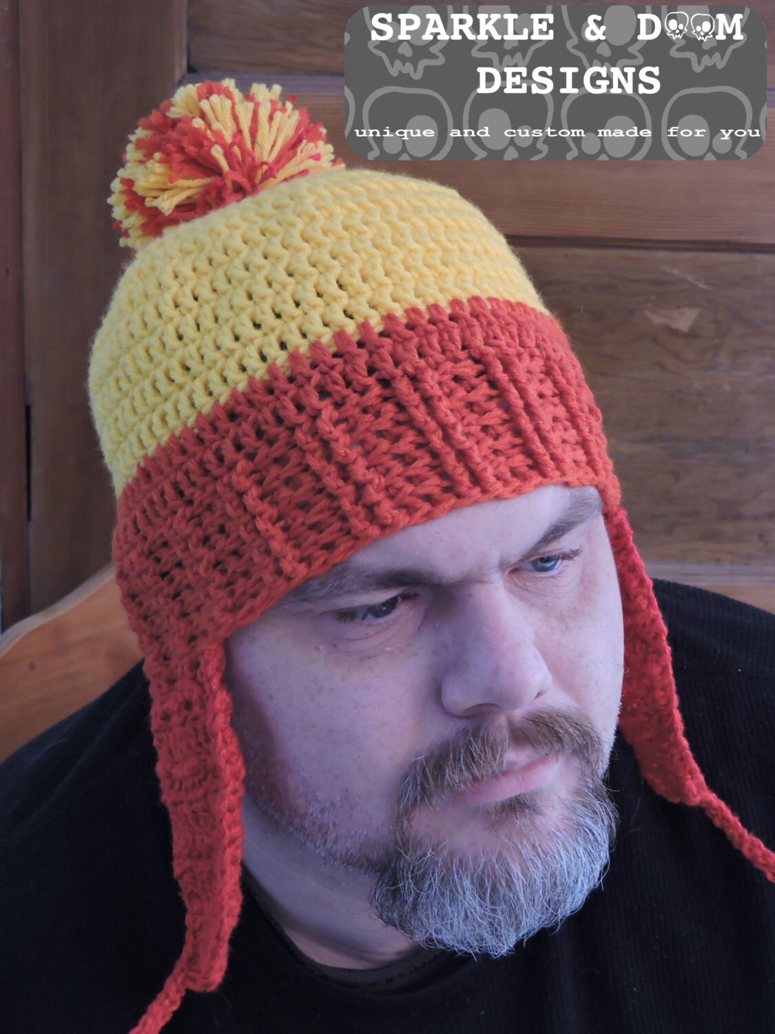 Tri-colour Toque Orange Yellow & Red MADE TO ORDER Jayne - Etsy