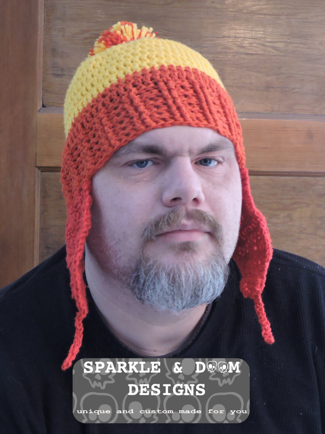 Tri-colour Toque Orange Yellow & Red MADE TO ORDER Jayne - Etsy