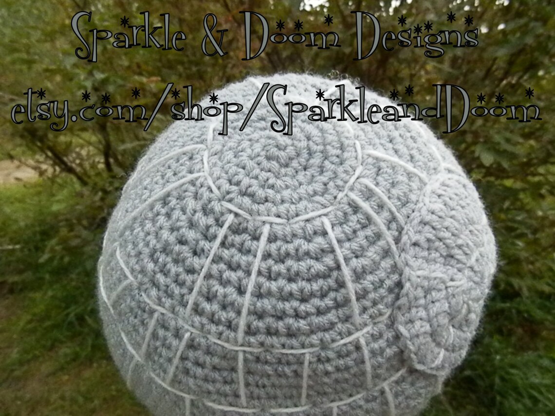 Death Star Pillow Star Wars crochet MADE TO ORDER home decor | Etsy