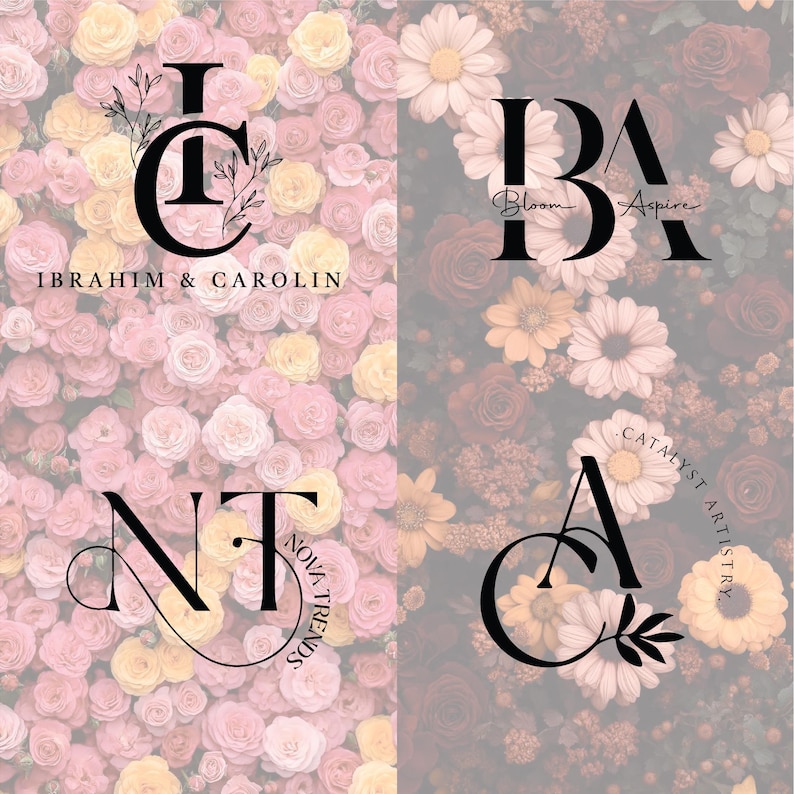 Custom Logo Design | Luxury Minimalist Initial Logo | Custom Monogram ...