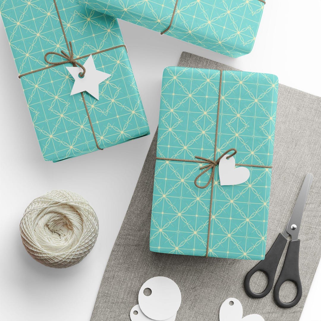 Decorative Gift Wrap Modern Illustrated Gift Wrap Wrapping Paper for ...