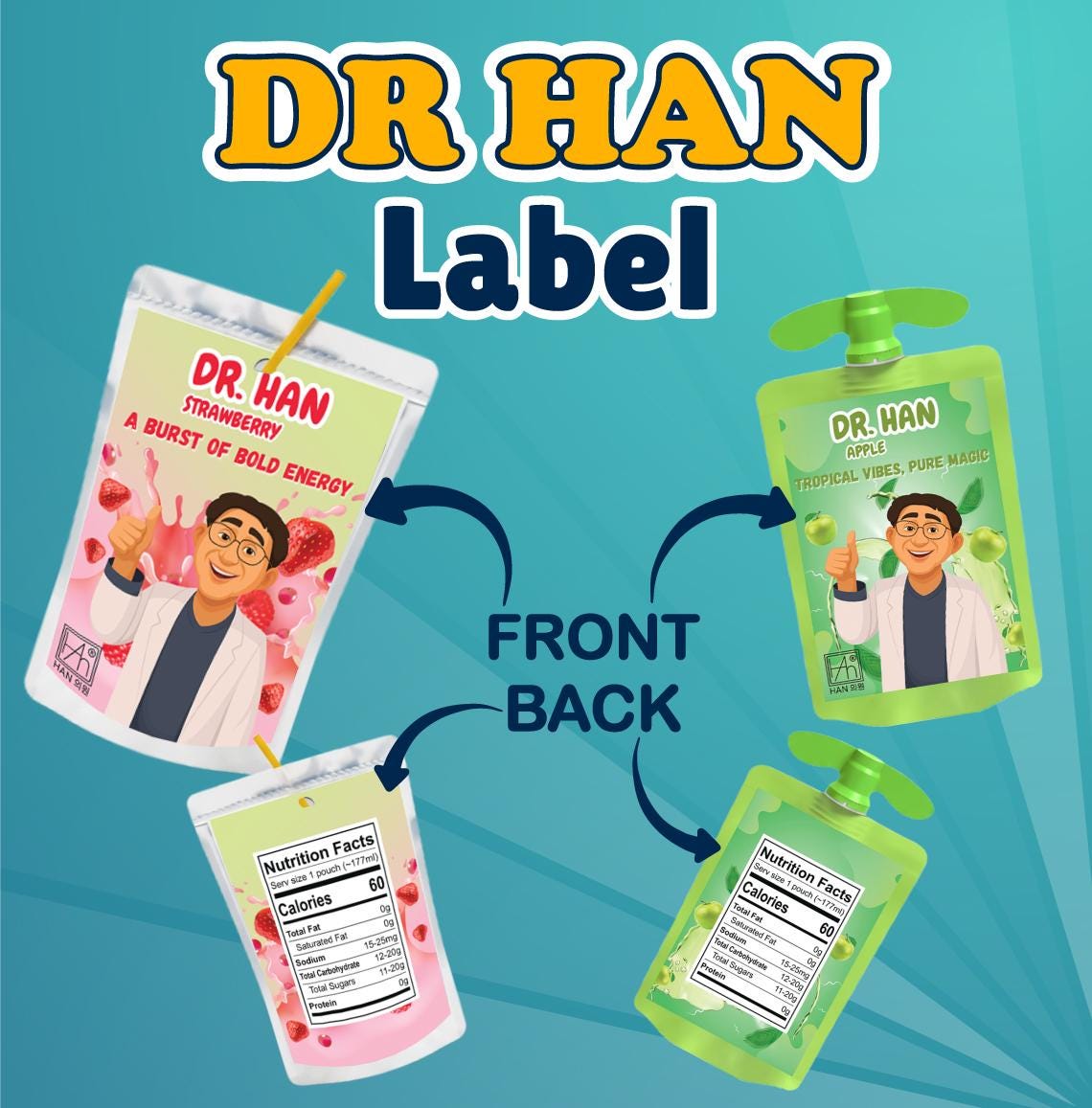 Kpop Demon Hunters Party, Dr. Han Juice Wrapper, Caprisun & Gogo Squeez ...